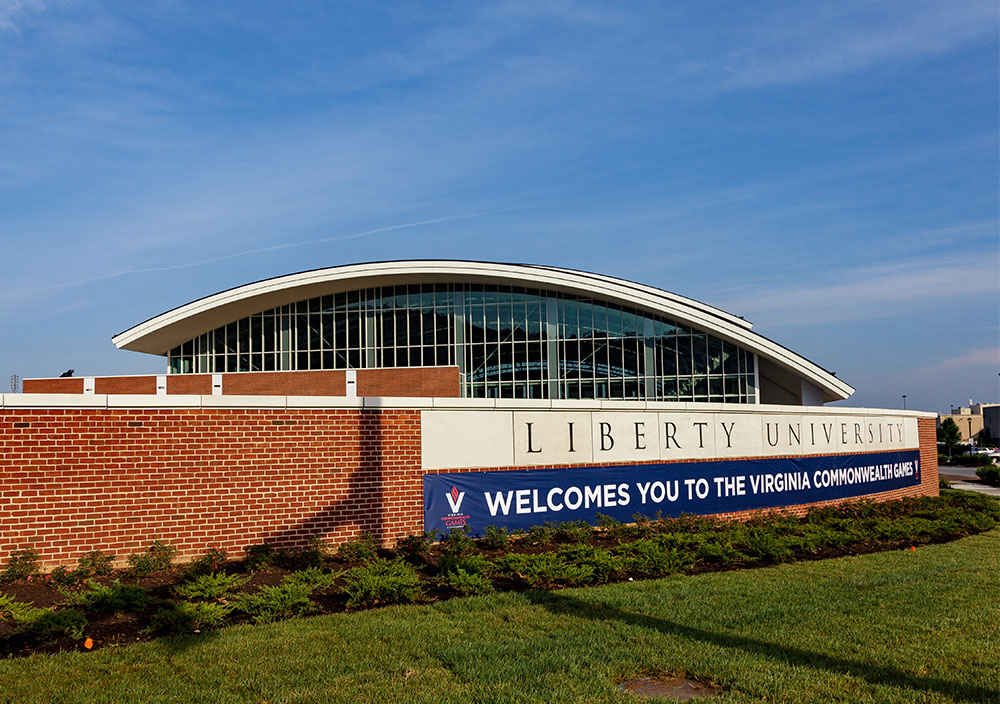 Liberty University Entrance Sign - MH Masonry & Associates