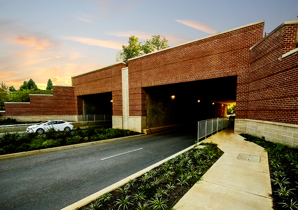 Liberty University LU Tunnel and Entrance Sign - MH Masonry & Associates